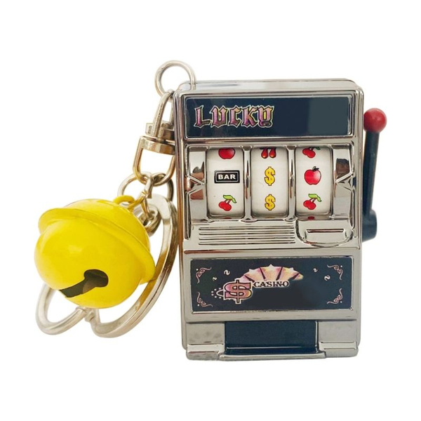 Брелок для ключей лотерейного автомата Mini fruit machine-Черный Желтый ...