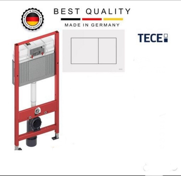 Характеристики Инсталляция для унитаза TECE base с кнопкой Белы глянец подробное описание товара ...