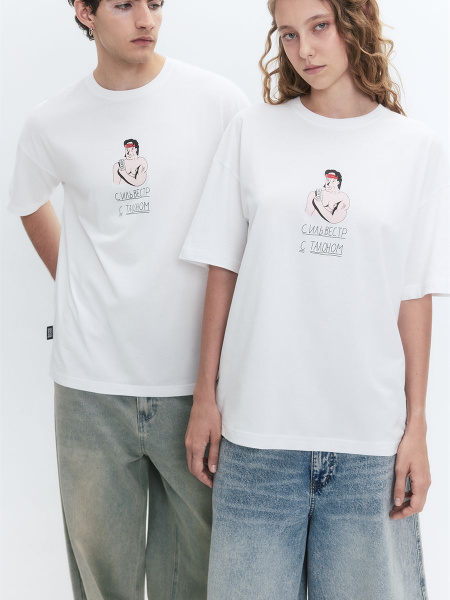 Футболка Befree, размер 44, цвет белый, хлопок - 100% - купить по выгодной цене в интернет ...