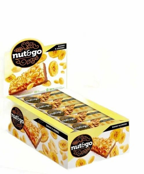 Батончик nut&go банан с арахисом 42г купить на OZON по низкой цене (1757159523)