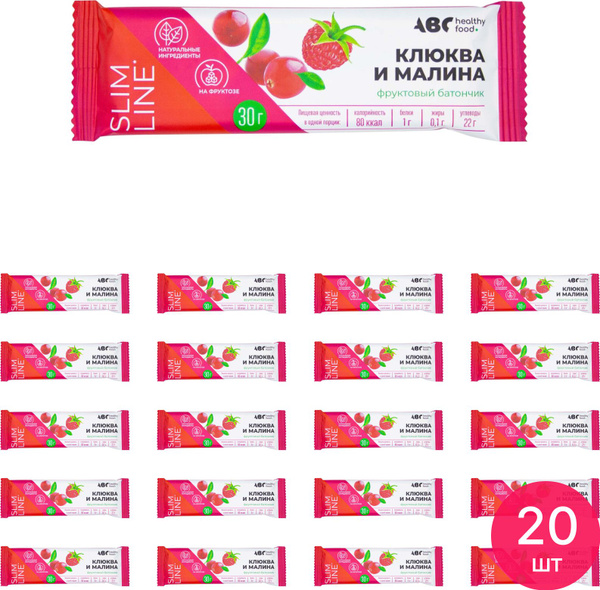 Диетический батончик ABC healthy food / АВС Хэлси фуд фруктовый с ...