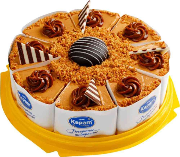 Торт бисквитный Карат плюс Богема порционный, 930 г, 1 шт купить на ...