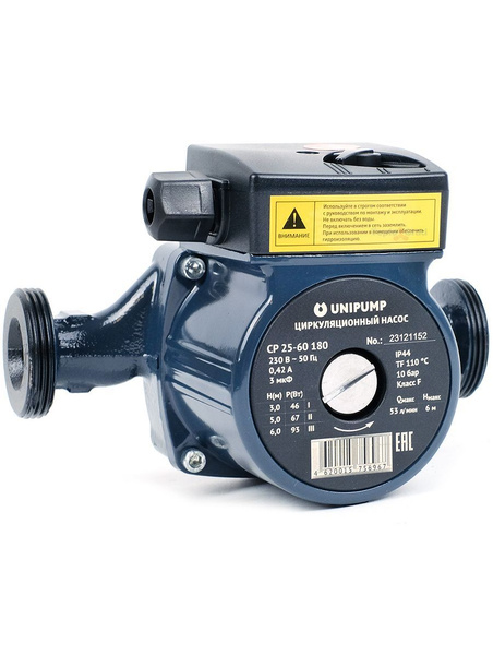 Циркуляционный насос UNIPUMP CP 25-40 180_1"_110_8, 230 л/мин купить c доставкой на OZON по ...