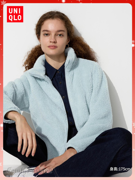 Куртка Женский Uniqlo светло-синий, размер 48 купить c доставкой на OZON по низкой цене (2052598441)