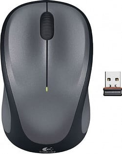 Мышь Logitech беспроводная M235 серый USB + радиоканал 910-002201 ...