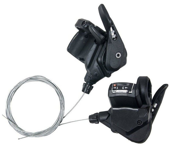 Шифтер/манетка правый Microshift TS38-7R 7-ми скоростной Пара с тросом 2050 мм SuperHIT купить ...