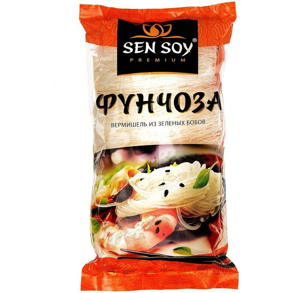Вермишель Sen Soy Premium фунчоза, 200г купить на OZON по низкой цене (1927439046)
