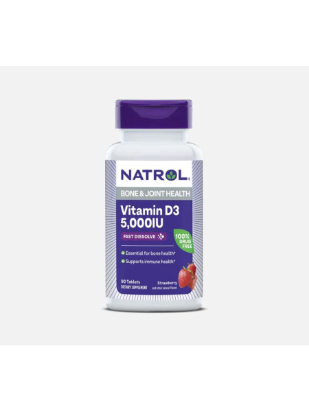Витамин D3 NATROL bone & joint health 5000 ME в таблетках купить на ...