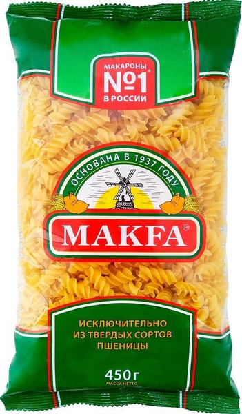 Макароны Makfa Спирали 450г купить на OZON по низкой цене (1854860613)