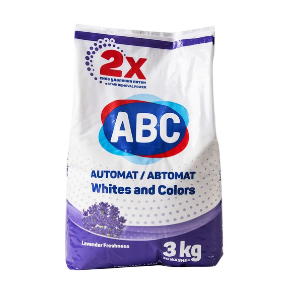 ABC Стиральный порошок 3000 г 30 стирок Для белых тканей, Для цветных тканей купить на OZON по ...