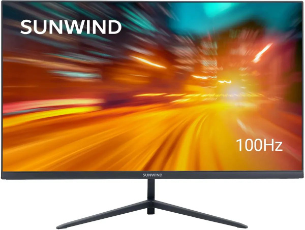 SUNWIND 23.8" Монитор SM-24FV222, черный купить на OZON по низкой цене (1862010214)