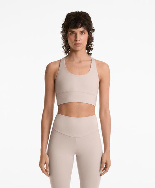 Топ-бра Женский Oysho сливочный, размер 44, 46 Эластан, Полиамид Турция купить c доставкой на ...