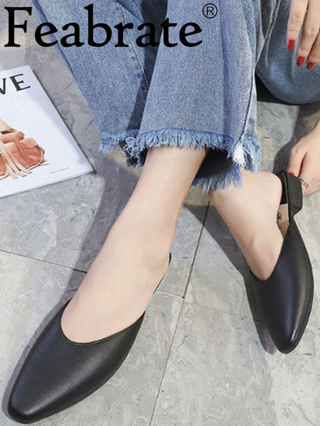 Лоферы Женский Feabrate черный, размер 36 Без каблука На любой сезон Без застёжки купить c ...