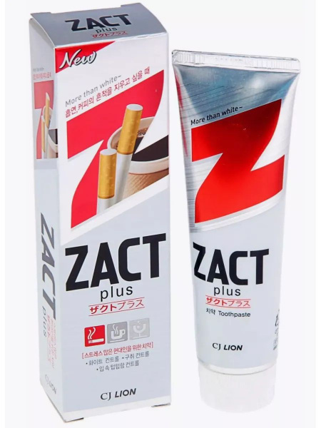 Паста зубная отбеливающая Lion Zact 150 г купить на OZON по низкой цене (1867106607)