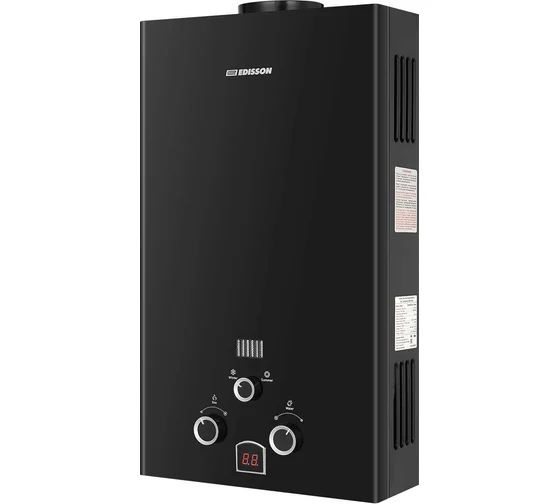 Газовая колонка EDISSON E 20 D (Black) купить на OZON по низкой цене (1880875456)