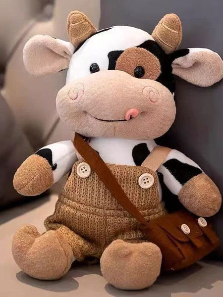 Мягкая игрушка корова 30 см - Милая плюшевая коровка купить на OZON по ...
