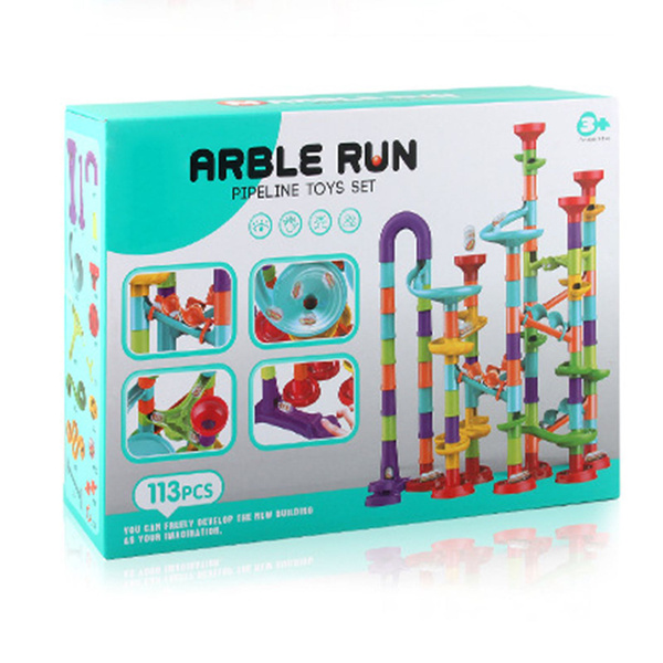 Marble Run, Игровой Набор 113 Marble Maze Race Coaster Track, STEM ...