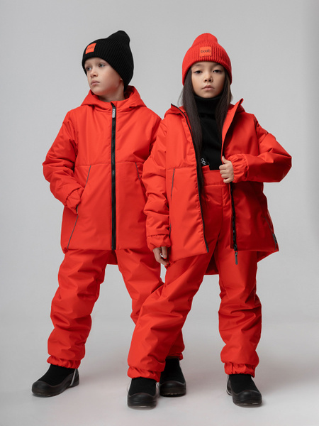 Комплект верхней одежды Мальчики, Девочки BODO Карманы, Капюшон круглый Демисезон, размер 116 ...