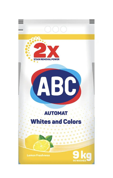 ABC Стиральный порошок 9000 г 90 стирок Для белых тканей, Для цветных тканей купить на OZON по ...