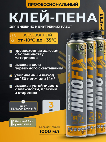 Высокопроизводительный клей-пена полиуретановый INNOFIX Master 14 для ...