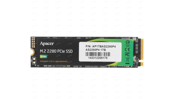 1 ТБ Внутренний SSD-диск Apacer 3D NAND 1000 ГБ M.2 NVMe накопитель AS2280P4 [AP1TBAS2280P4-1 ...