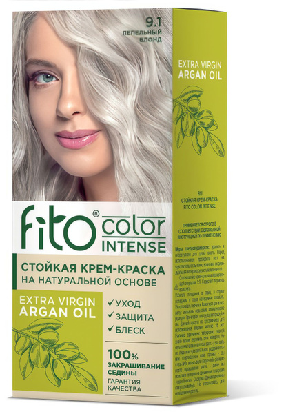 Крем-краска Fito Косметик Fito color intense 9.1 пепельный блонд для волос, 115 мл купить на ...