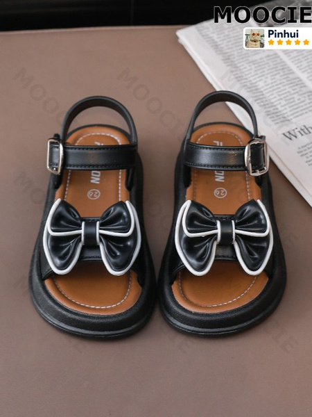 Босоножки Девочки MOOCIE Без каблука, размер 32 Круглый нос, Низкая модель Демисезон Липучки ...