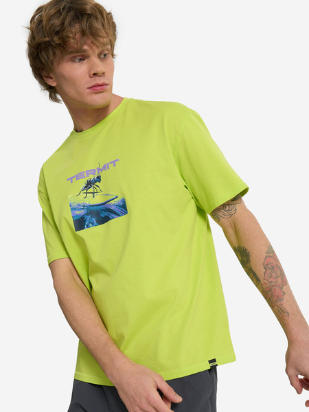 Футболка Мужской Termit зеленый, размер 48, 50 Хлопок Спортивный Бангладеш купить c доставкой на ...