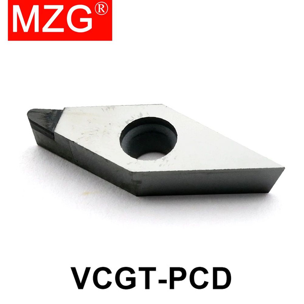 MZG 1 шт. VCGT160408-PCD Алмазная вставка VCGT PCD алюминиевый сплав ...