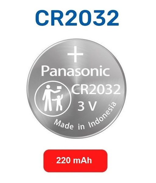 Батарейка литиевая CR2032 3V, 220 mAh, уп. 1 шт. Panasonic купить на OZON по низкой цене ...