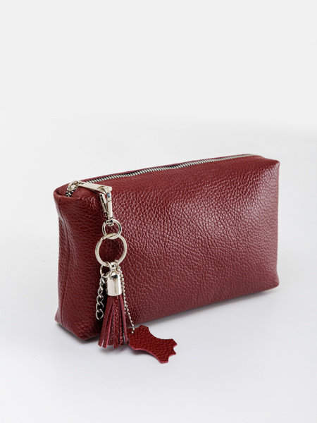 ROBERT DEV. Косметичка женская кожаная натуральная, сменный блок для сумки кросс боди ILLUSION ...