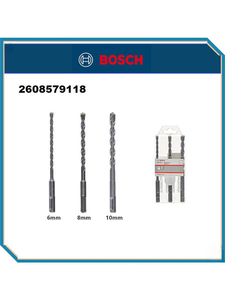 BOSCH, Набор бит для кладки железобетона, SDS PLUS Набор бит для ...