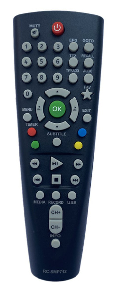 Пульт RC-SMP712(STB100) для DVB-T2-ресивера BBK купить на OZON по низкой цене (912115846)