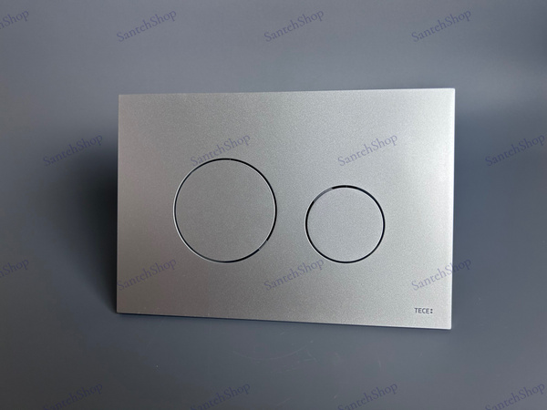 TECEloop 9240922 хром матовый , не оставляет отпечатков, Пластиковая (панель) кнопка смыва для ...