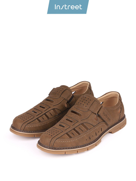 Туфли Мужской Instreet Искусственная кожа, размер 43 Толстый каблук 6 Россия Липучки купить c ...