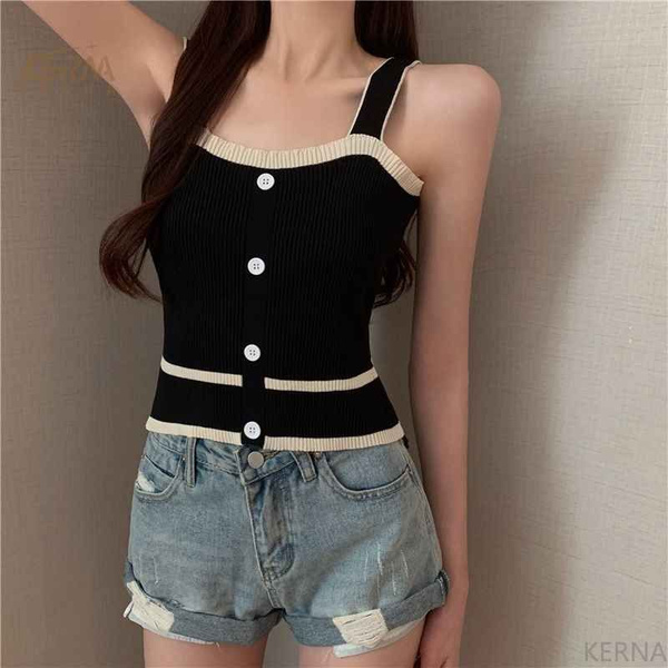 Майка бельевая Женский KERNA черный Полиэфирное волокно Пляжный, размер 42 Китай купить c ...