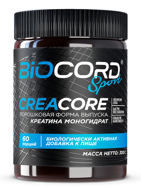 Креатин Моногидрат порошок BIOCORD SPORT CREATINE MONOHYDRATE - 300 гр ...