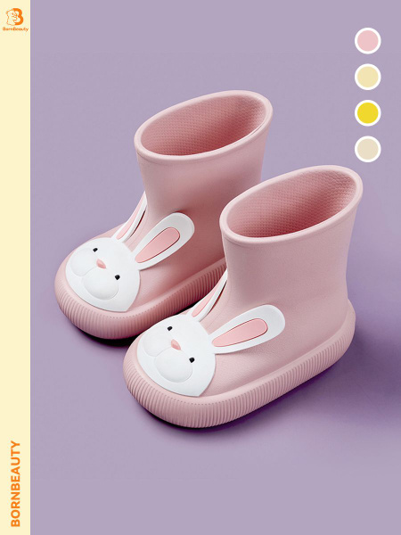 Сапоги резиновые Девочки Мальчики светло розовый Eva Без застёжки На любой сезон