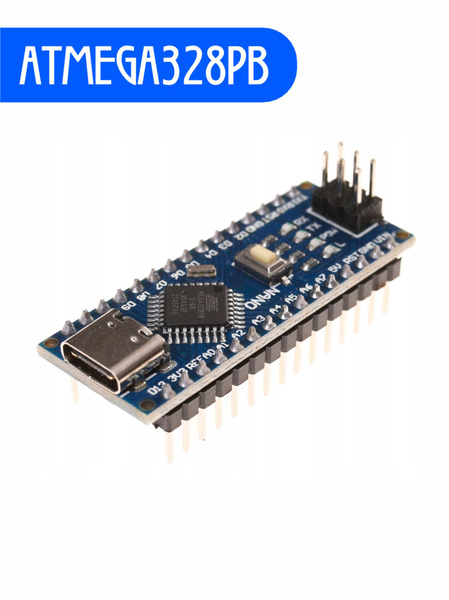 Контроллер Arduino Nano V 3.0 ATMEGA328PB CH340 ардуино (запаянная), USB Type-C купить на OZON ...