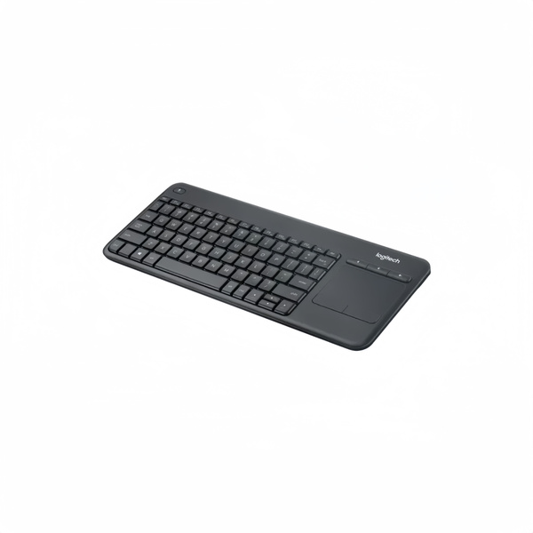 Игровая клавиатура беспроводная Logitech K400 PLUS, Английская раскладка, черный, белый купить ...