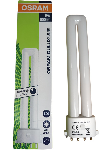 Лампа люминесцентная компакт. DULUX S/E 9W/840 2G7 OSRAM - 1 шт. купить ...