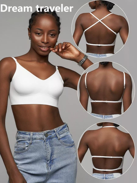 Бюстгальтер Женский Oysho бралетт, размер 80A, 80B белый Нейлон, Хлопок Повседневный Испания ...