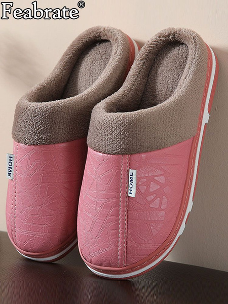 Тапочки Женский Feabrate, размер 38, 39 умеренный розовый Вышивка Стелька с эффектом памяти ...