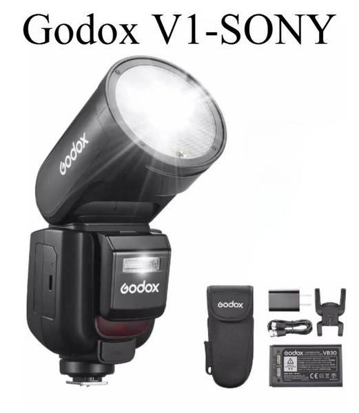 Вспышка Godox V1-Sony Speedlite с литий-ионным аккумулятором Speedlite ...