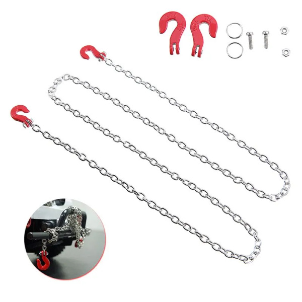 Характеристики Металлическая Прицепная Цепь Для Военного Грузовика WPL ...