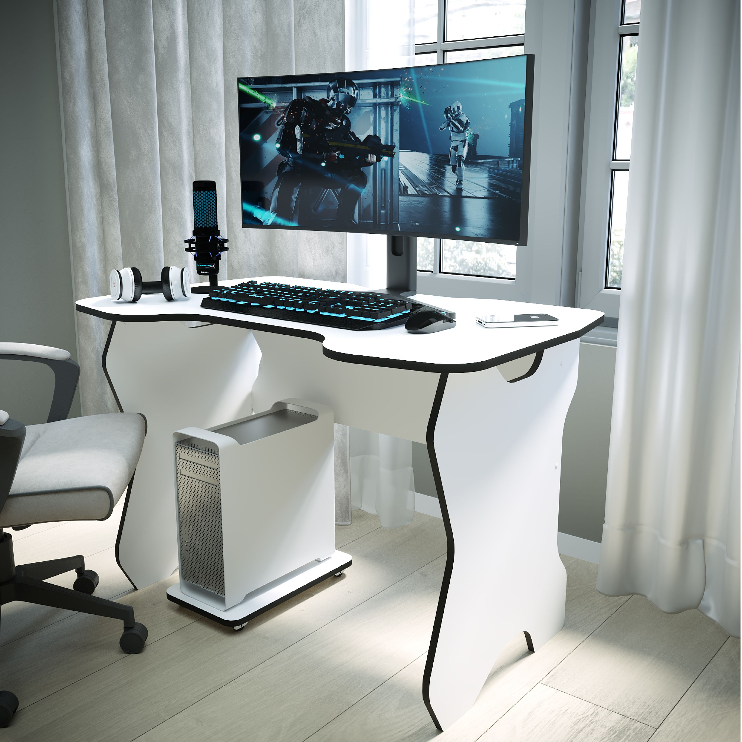 Игровой компьютерный стол Sanflor Гейм_стол, 110х69х74 см - купить по ...