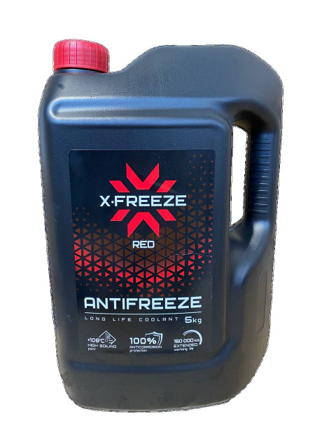 Антифриз X-Freeze X-freez_g11_красный, Готовый раствор купить по ...