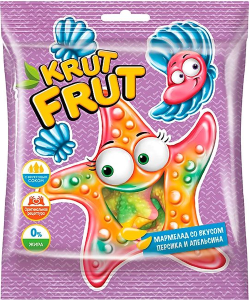 Жевательный мармелад КрутФрут Звездочки 100гр.*10шт купить на OZON по низкой цене (1416145968)