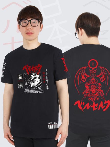 Футболка Museum MERCH, размер 52, цвет черный, красный, Хлопок 100% ...