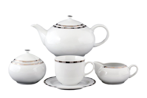 Сервиз чайный с чайником Thun, на 6 перс. - купить по выгодной цене в интернет-магазине OZON ...